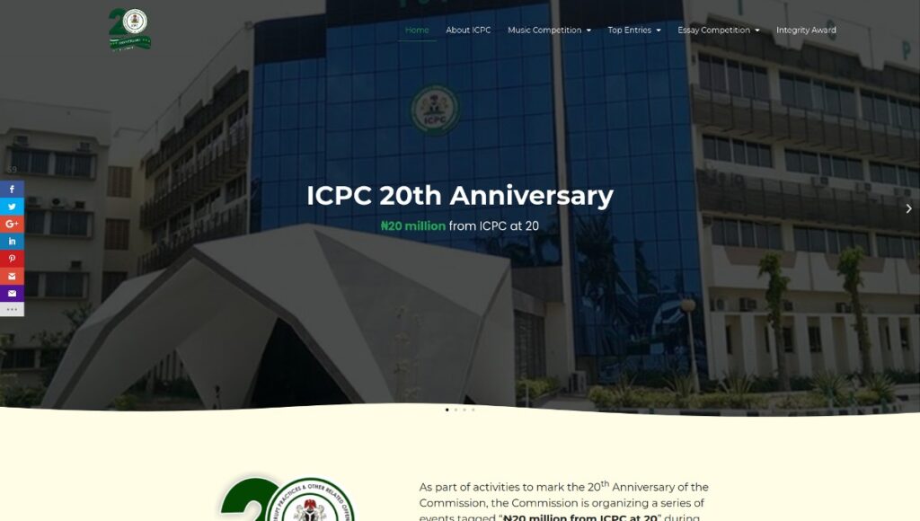 ICPC 20th Anniversary - WebCreative Digital Agency